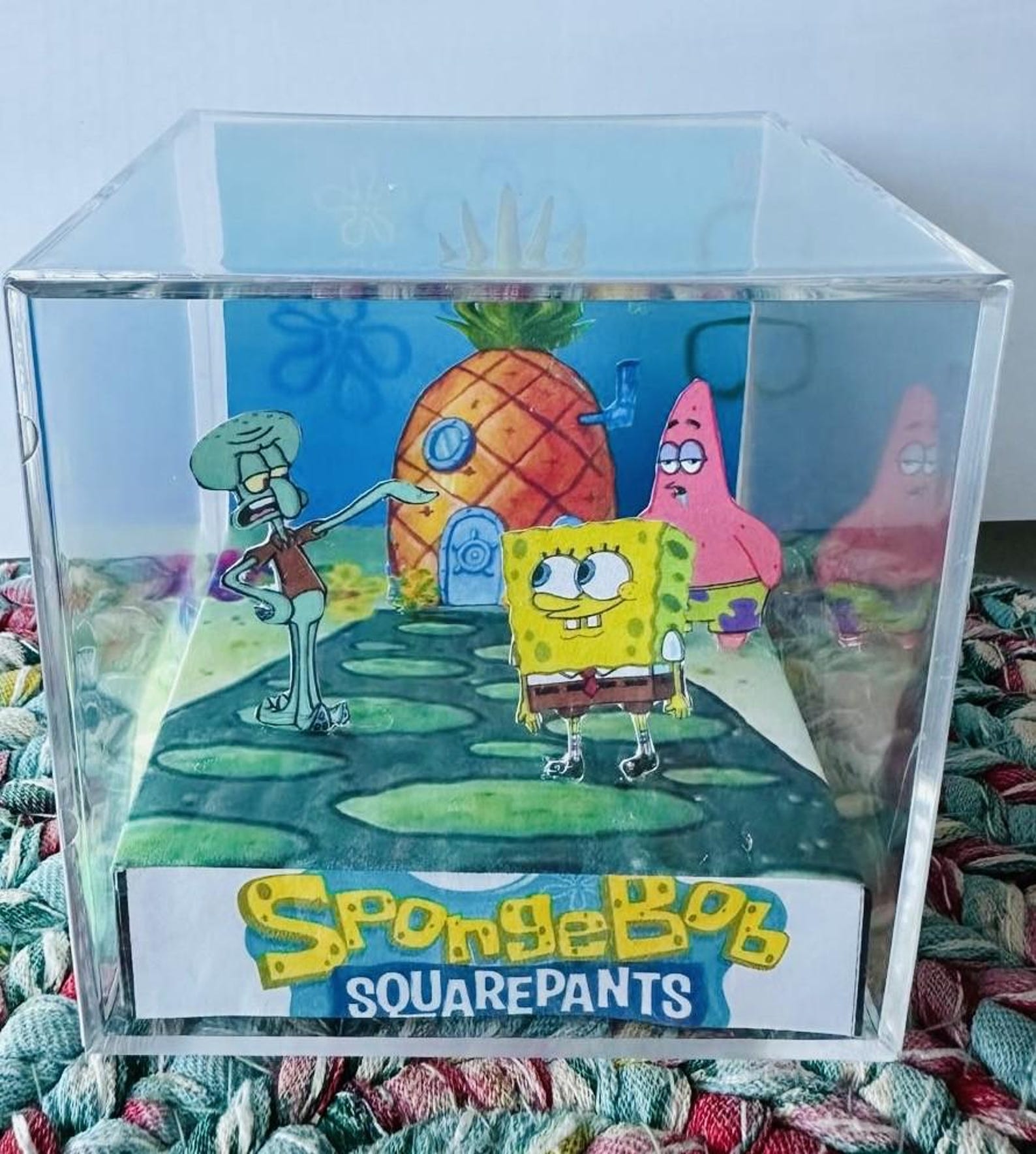 Spongebob Diorama Template Pdf File - Etsy
