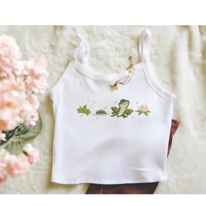 Frog Princess Embroidery Design, Whimsical Fairy Tale Pond Scene ...