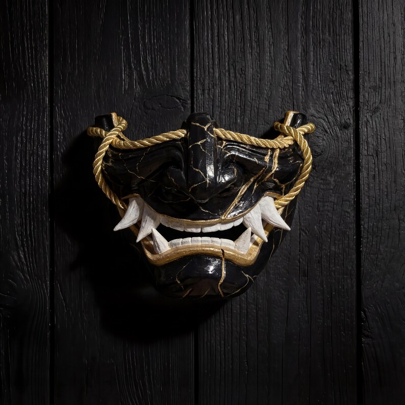 Kintsugi Samurai Mask - Ghost of Yotei Style - Etsy