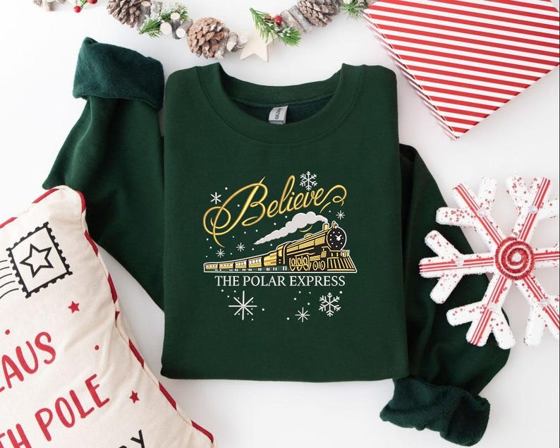 Polar Express Believe Train Embroidery Design, Christmas Train ...