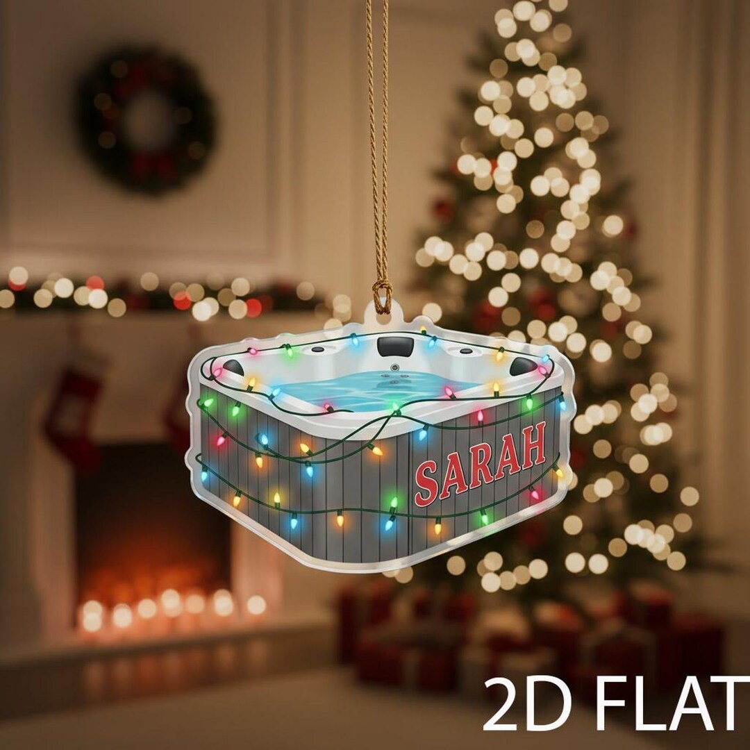 Personalized Jacuzzi Ornament – Custom 2D Flat Hot Tub Spa Decor - Etsy