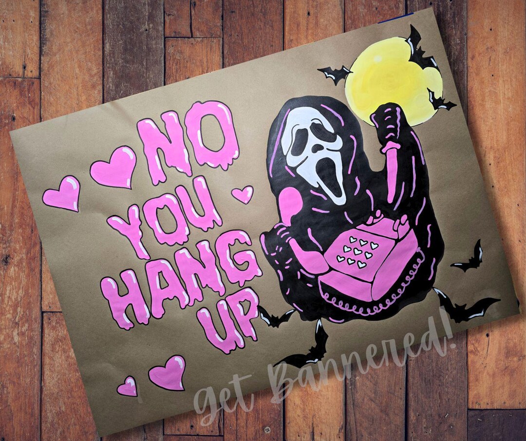 Custom Hand Painted Banner | Personalized Party Backdrop | Halloween ...