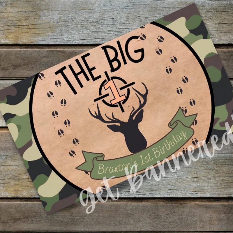 Painted Deer Banner - Etsy