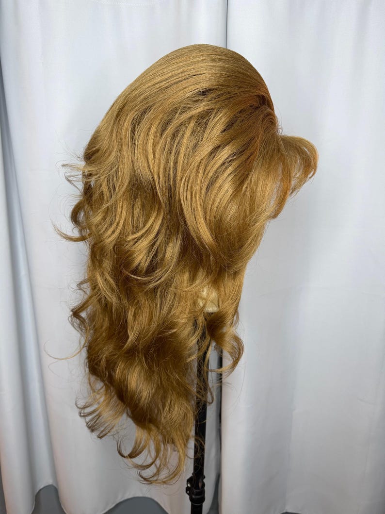 Big Teased Dirty Blonde Wig- Bangs / Pamela / Fembot / Country Hair ...