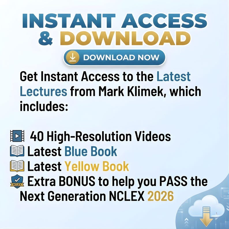 Mark Klimek 2026 NCLEX Review Mega Bundle | Latest Videos, Next Gen RN ...