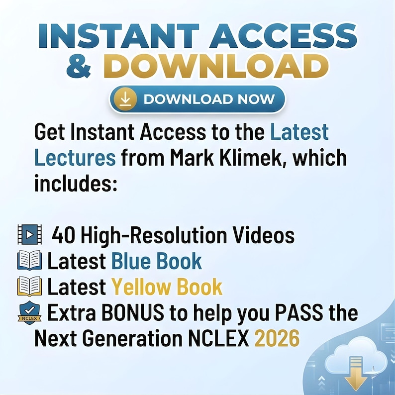 Mark Klimek Next Gen NCLEX 2026 Study Bundle, Books, Question Bank ...