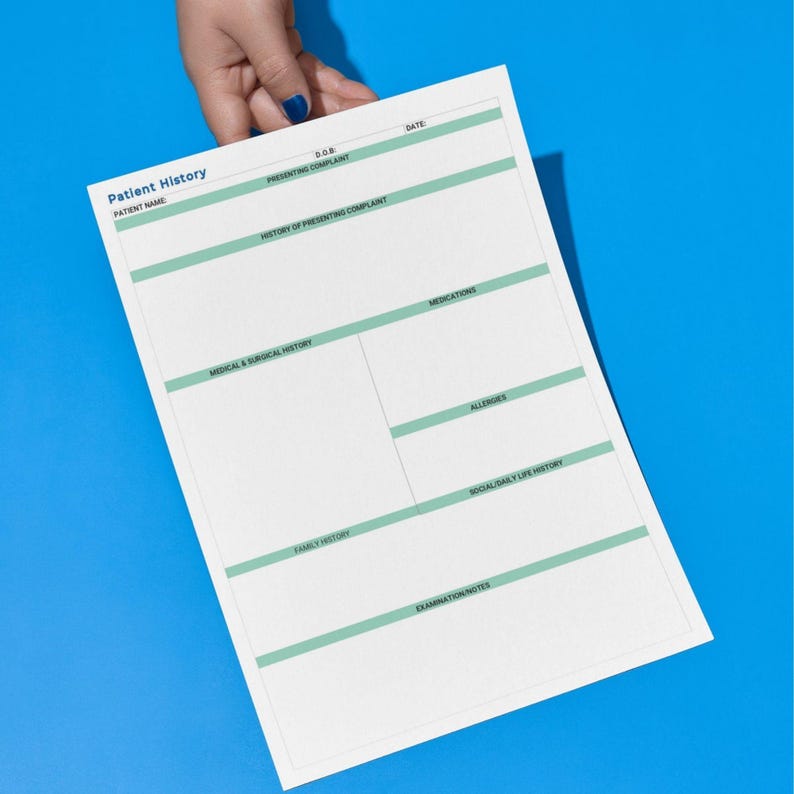 ICU & Med-surg Nurse Report Sheets | 3-page Handoff and Patient History ...