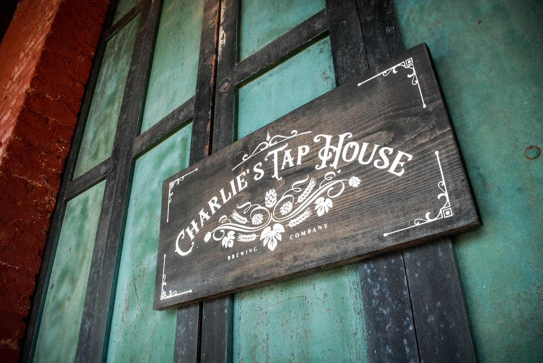 Engraved Personalized Genuine Wood Bar Pub Tap House Sign - Etsy