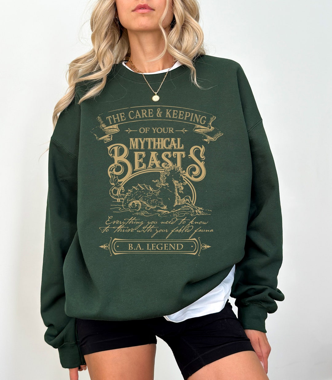 Mythical Sweatshirt Greek Mythology Bookish Sweatshirt Fantastic Beasts ...