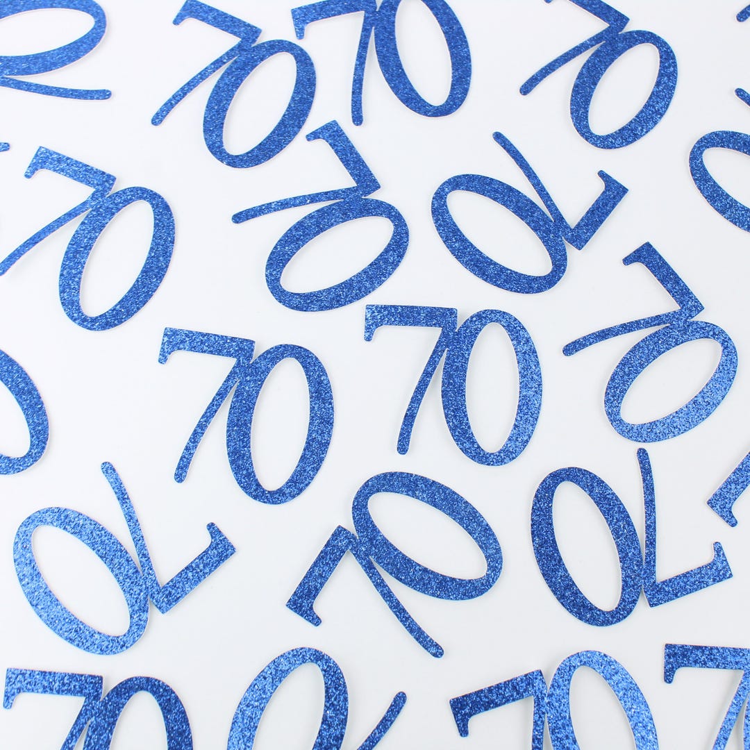 Number Confetti - Many Colors - Customize Age Party Decorations ...