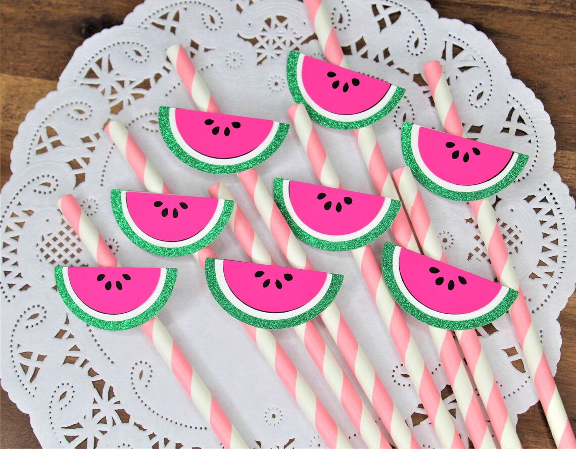 Watermelon Confetti One in a Melon Theme Party Tutti - Etsy