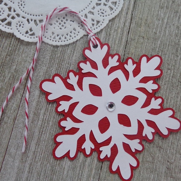 Snowflake Gift Tags - Etsy