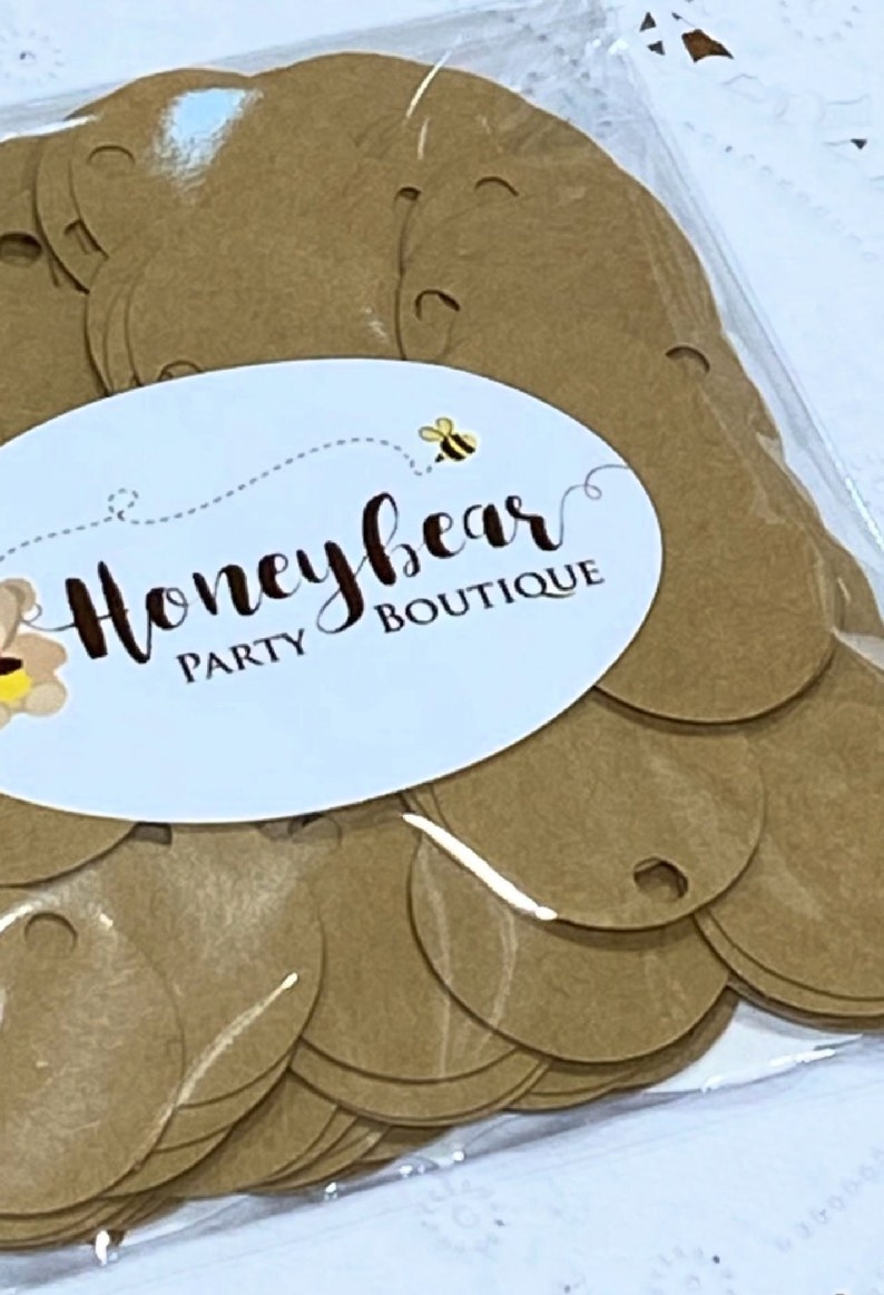 Kraft Brown Circle Tags 1 Inch Round Paper Circle Tags - Etsy