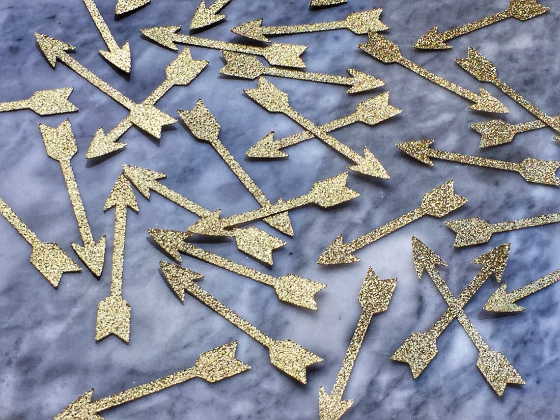 Gold Arrow Confetti Tribal Confetti Boho Theme Wild One | Etsy