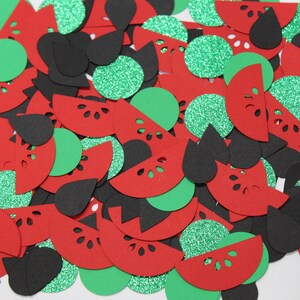 Watermelon Confetti - One in a Melon Theme Party - Fruit Confetti ...