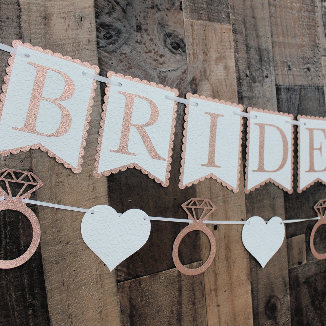 Bride to Be Banner - Bridal Shower Lace Banner - Choose Your Glitter ...