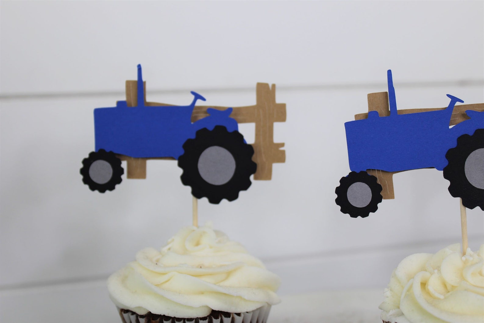 Blue Tractor Happy Birthday Banner Premium Handcrafted Farm Theme Party ...
