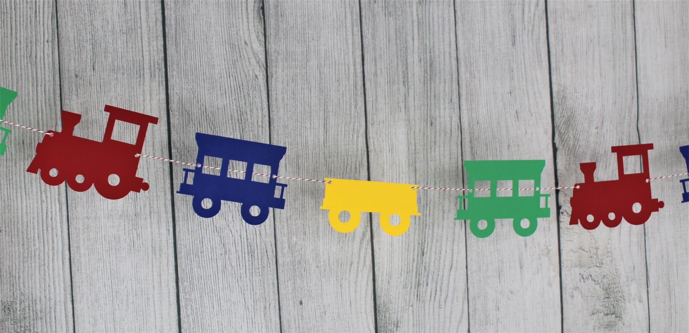 Train Confetti Second Birthday Party Chugga Chugga Two Two - Etsy