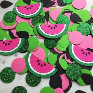 Watermelon Confetti - One in a Melon Theme Party - Tutti Fruiti Party ...