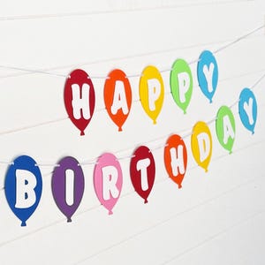 Bright Balloon Party Picks - Cupcake Toppers - Food Picks - up up and ...