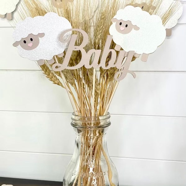 Little Lamb Baby Shower Centerpiece - Etsy