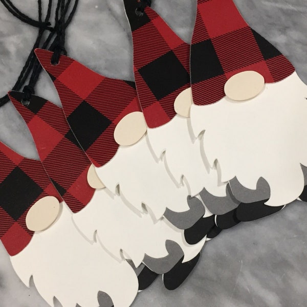 Gnome Christmas Tags - Etsy