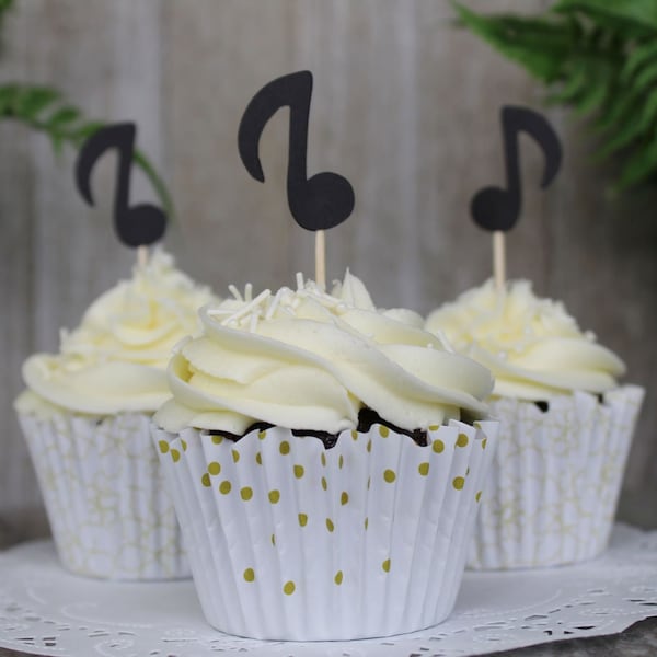 Music Note Cupcake - Etsy
