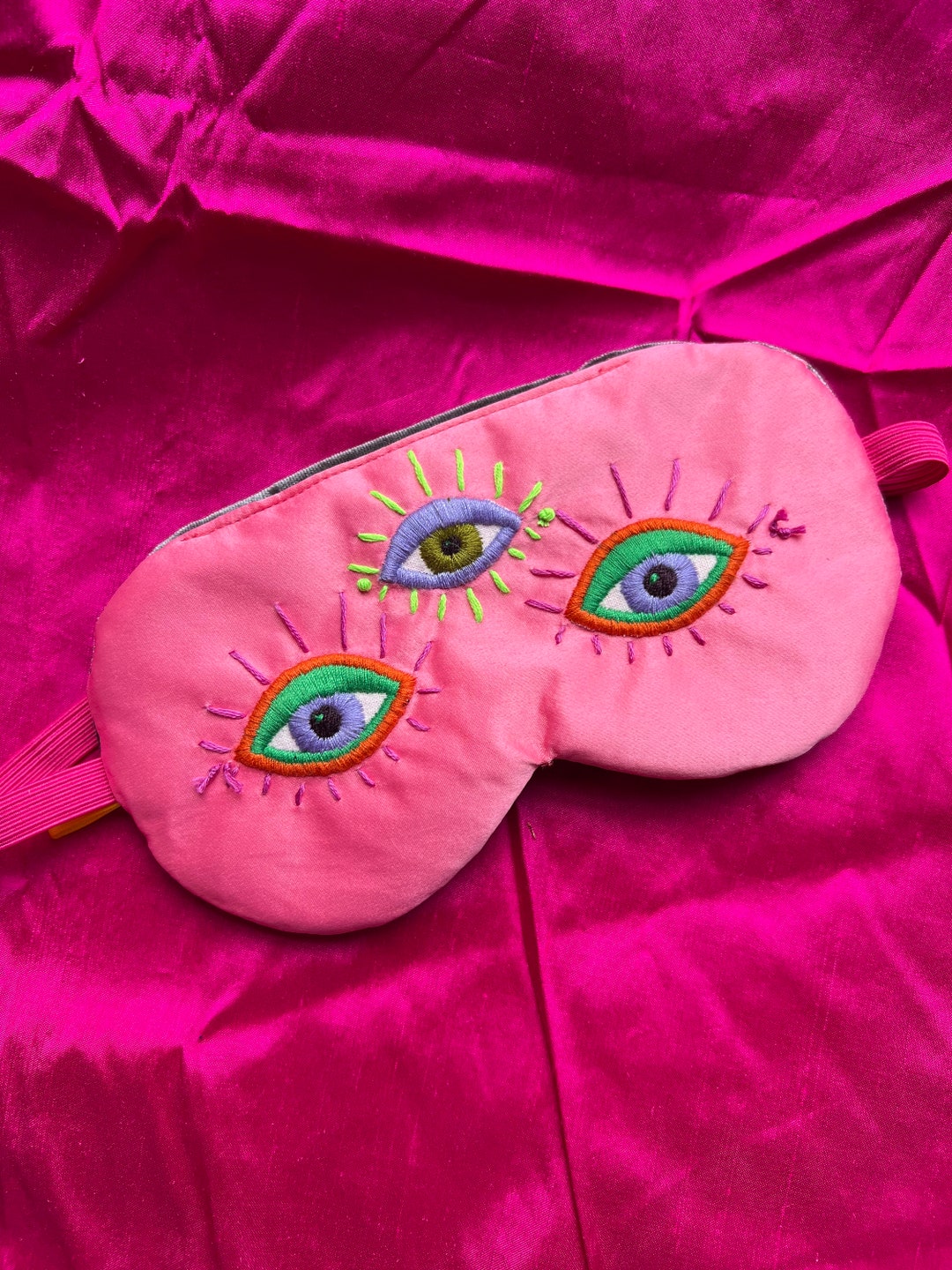 Chakra Embroidered Third Eye Sleep Mask Eye Pillow Blackout - Etsy