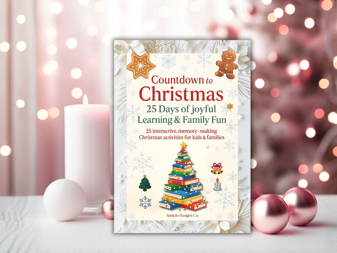 Printable Advent Activity Book for Kids | 25 Days Christmas Countdown ...