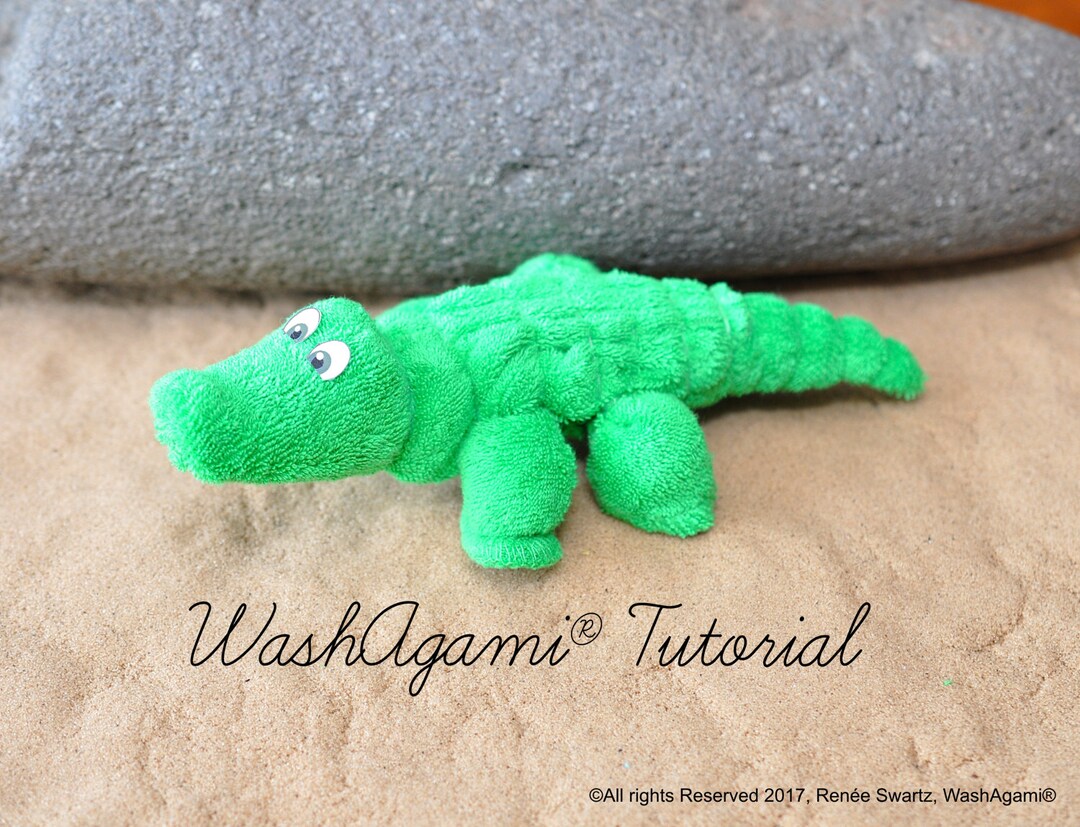 Washcloth Alligator, Baby Washcloth Crocodile , Washagami ...