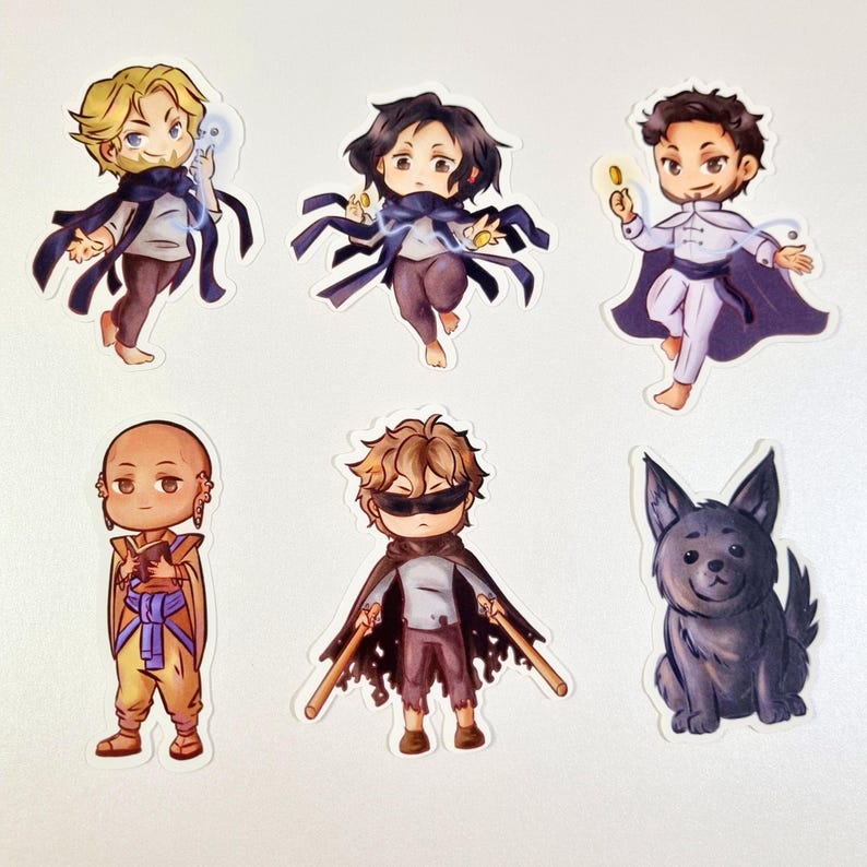Pack of 6 Mistborn Stickers – Fan Art Inspired by the World of Brandon ...