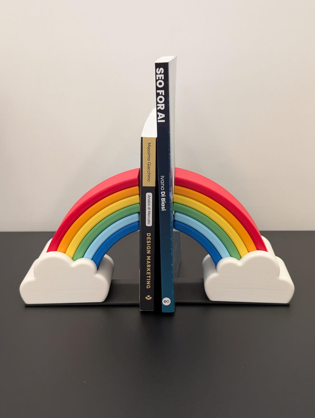 Rainbow Bookends - Etsy UK
