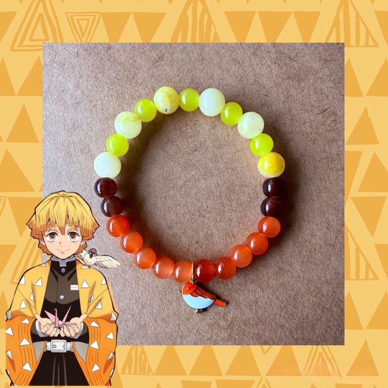 Unleash Your Inner Hashira! Demon Slayer Inspired Beaded Bracelets - Etsy