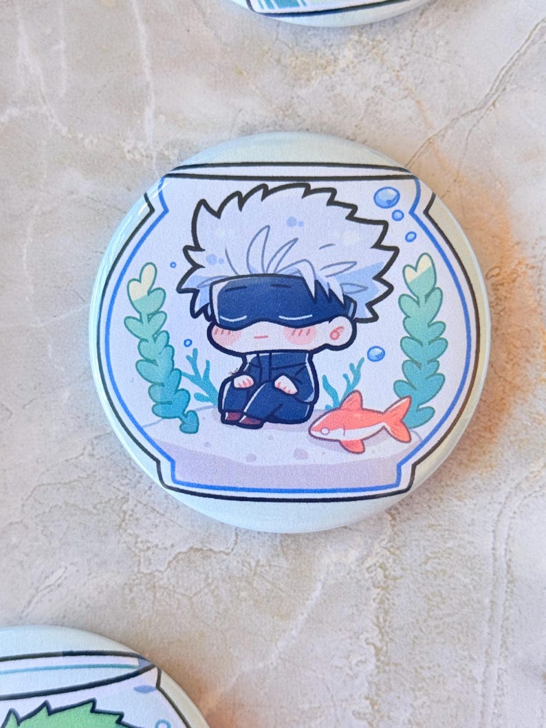 Kawaii Anime Fishbowl Magnets - Etsy