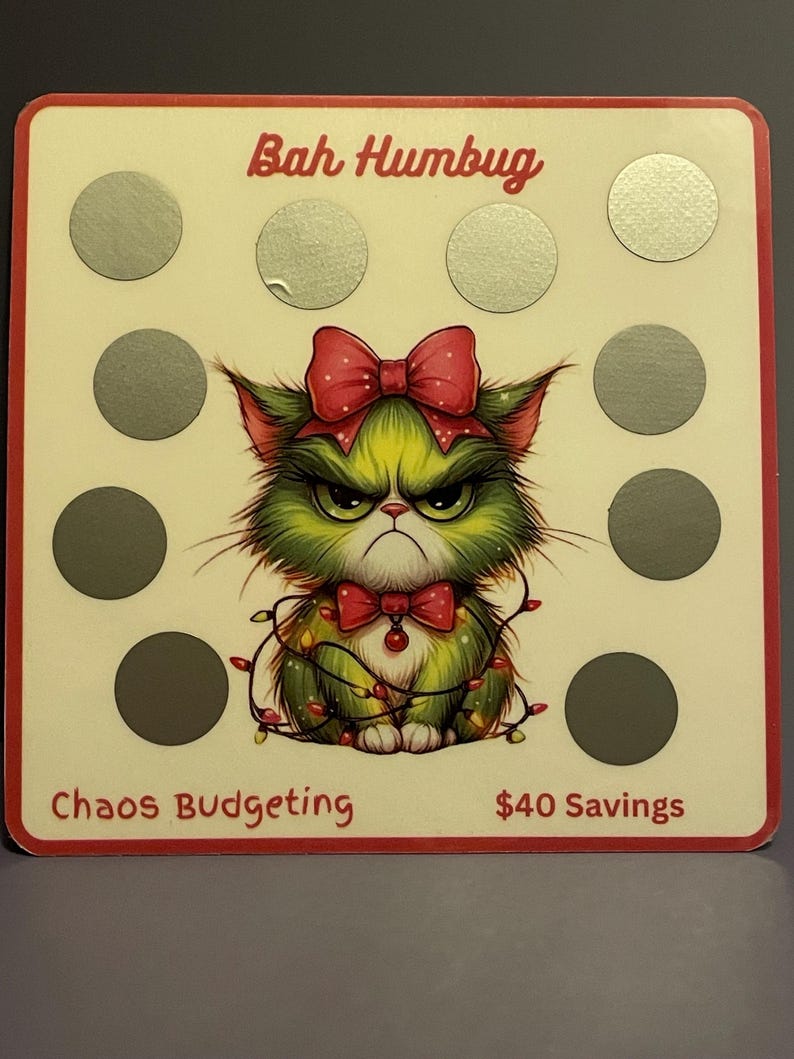 Bah Humbug | Scratch off | Low Income - Etsy