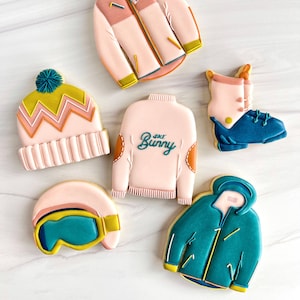 Ski Cookie Cutters - Ski Helmet With Goggles, Ski Jacket, Beanie Hat ...
