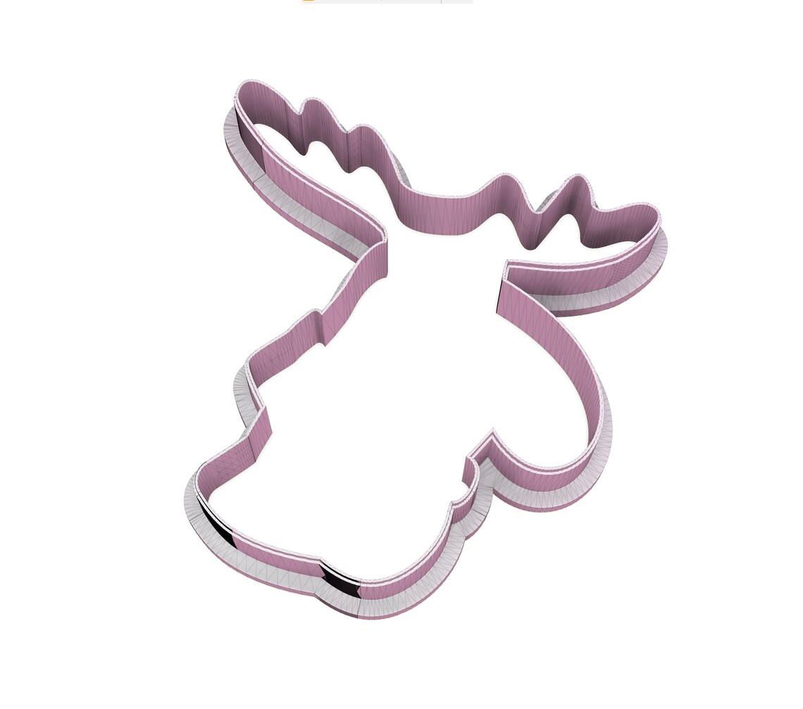 Cocoa Moose Wearing Scarf Cookie Cutter - Etsy