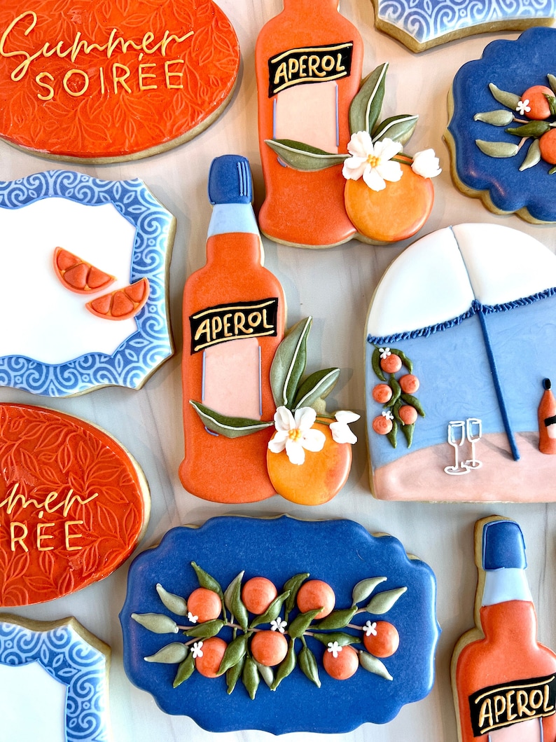 Aperol Bottle Floral Cookie Cutter (summer Spritz Cookie Cutter) - Etsy