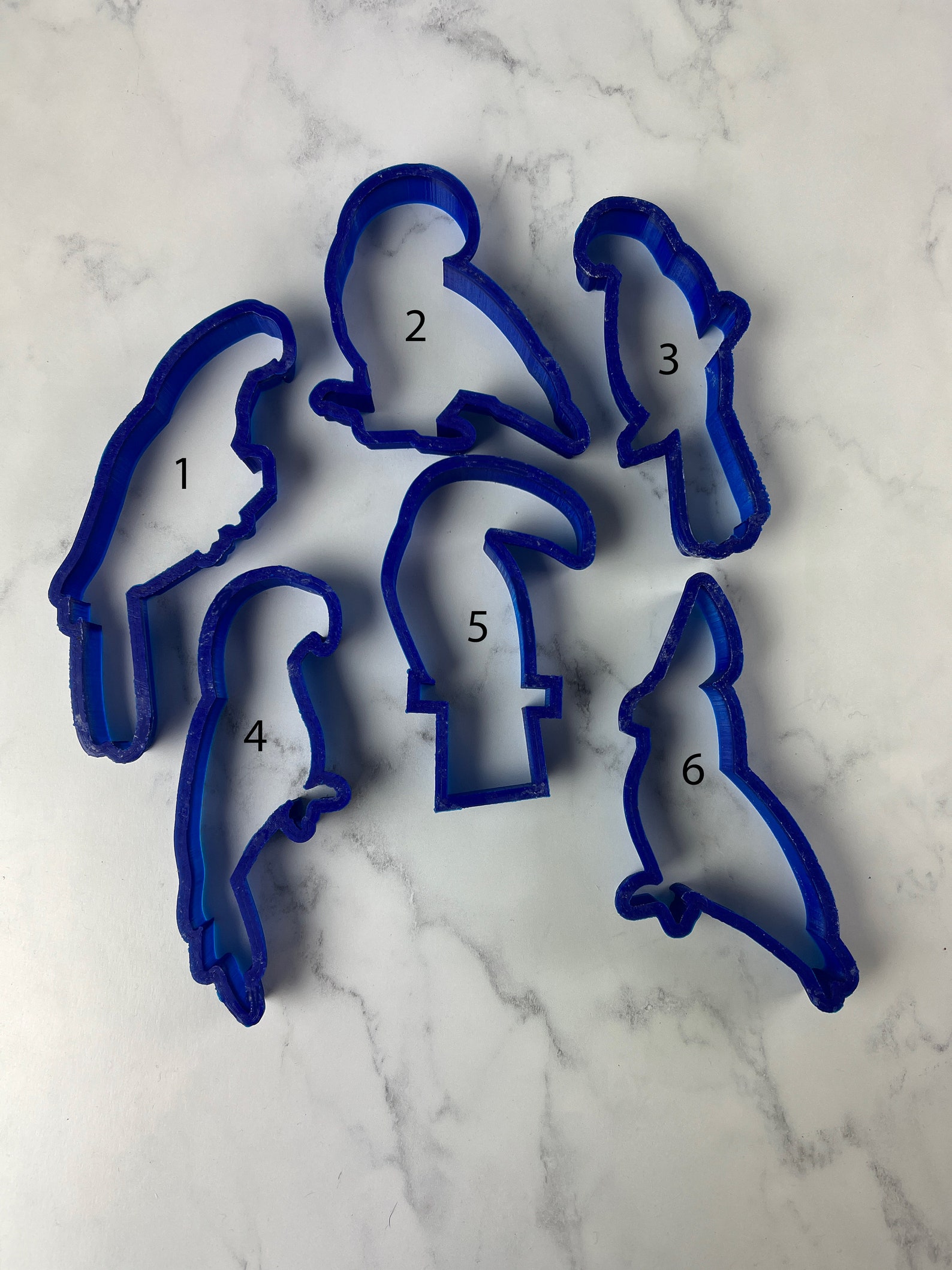 Toucan, Macaw, Parrot, Cockatiel Tropical Birds 3D Printed Cookie ...