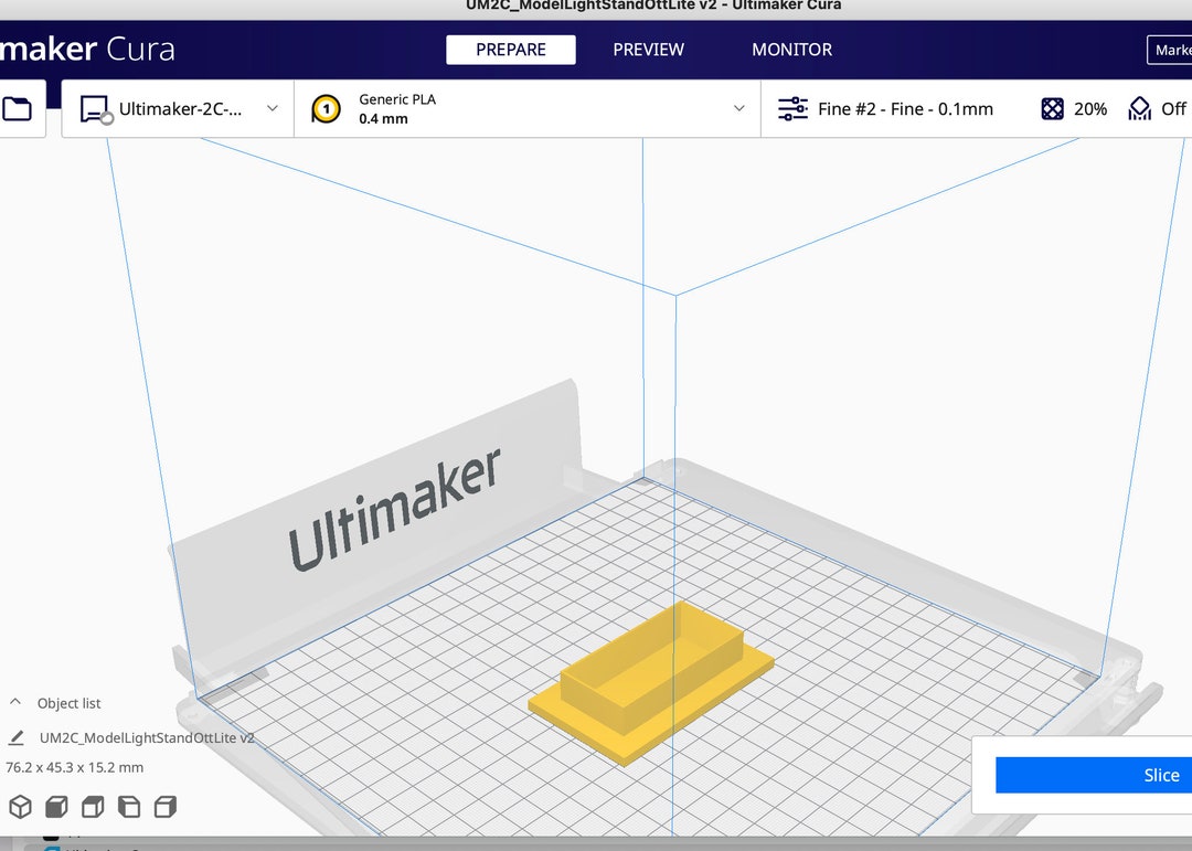 Ott Light Mini Light Stand Base, 3D Printed, Fits Portable Mini Ott ...
