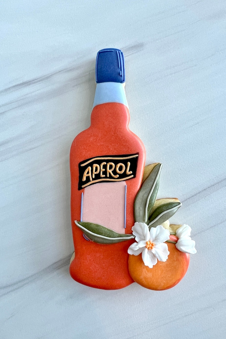 Aperol Bottle Floral Cookie Cutter (summer Spritz Cookie Cutter) - Etsy