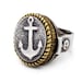 Coin Ring With the Anchor Coin Medallion Noa Tam Coin Jewelry - Etsy