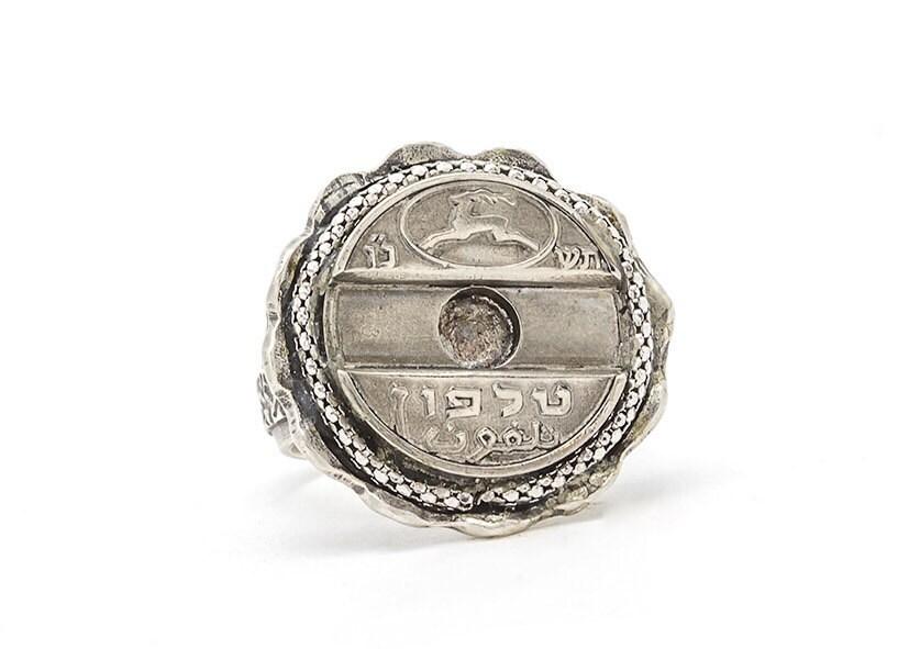 Old Coin Tokan Ring With the Asimon Telephone Token Coin of - Etsy
