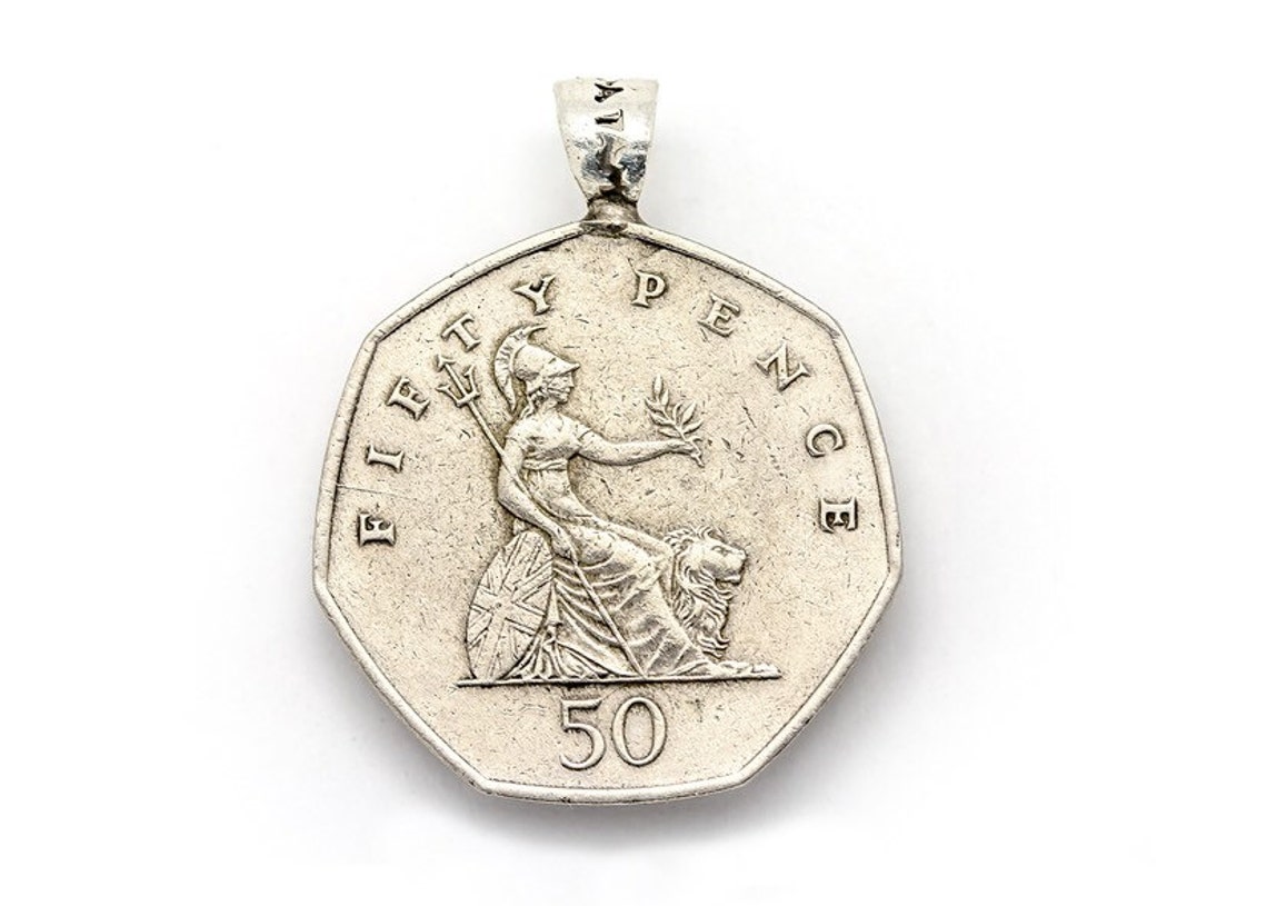 Handmade coin pendant one of a kind two coins together | Etsy