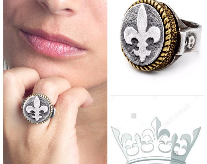 Coin Ring With the Running Man Coin Medallion Noa Tam Coin Jewelry ...
