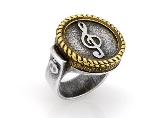 Coin Ring With the Sol Key Coin Medallion | Etsy