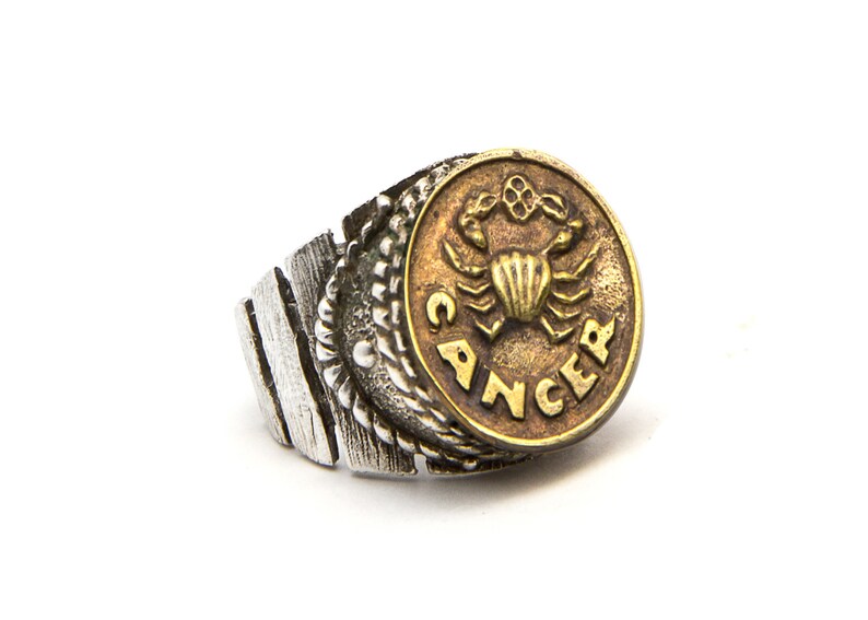 Cancer Astrology Zodiac Ring Astrology Ring Zodiac Pendant Ring cancer ...