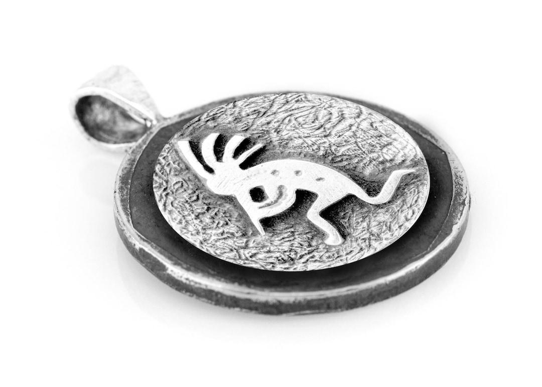Kokopelli Sterling Silver Coin Pendant: Native American Jewelry - Etsy