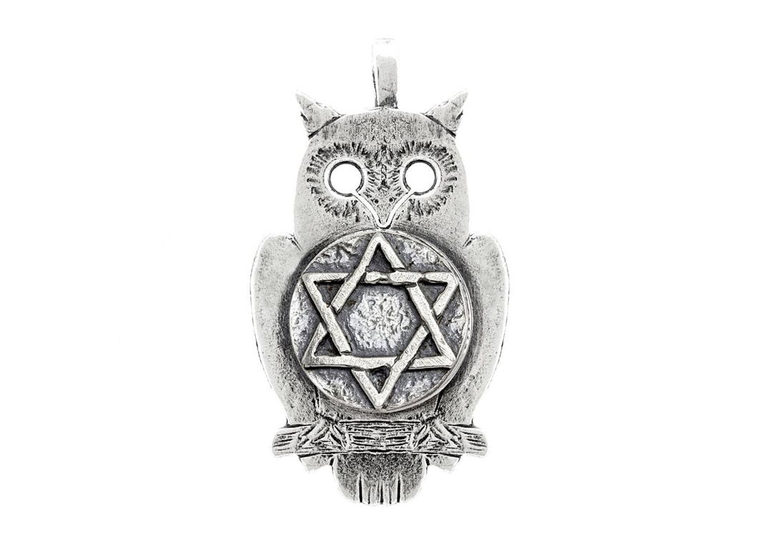 Coin Necklace With the Star of David Coin Medallion on Owl Jewish ...