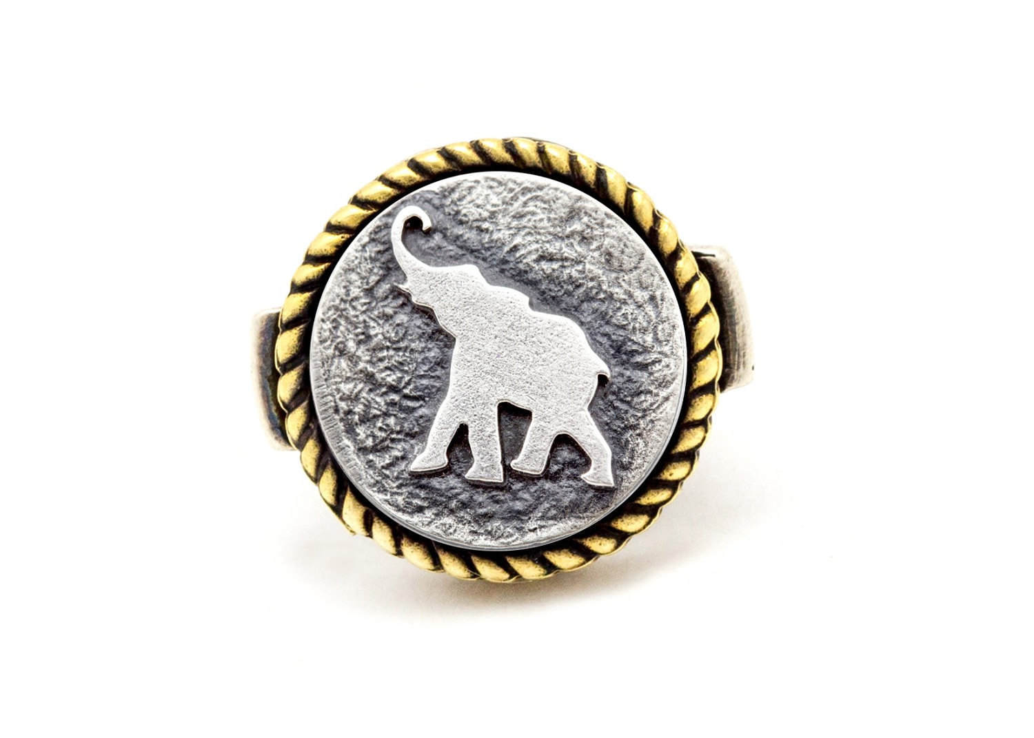 Coin Ring With the Elephant Coin Medallion - Etsy